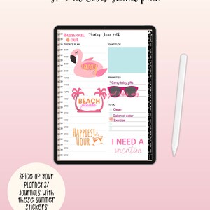 Goodnotes Stickers | Summer Vibes Digital Sticker Pack | Goodnotes ...