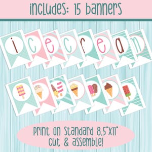 Editable Ice Cream Shop Printable Kit: Summer Activity, Dramatic Play ...