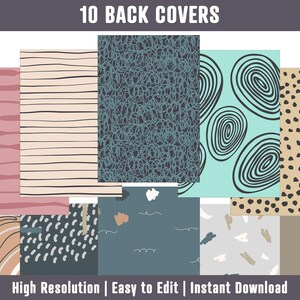 Powerpoint Binder Covers, 10 Printable/editable Abstract Binder Covers ...