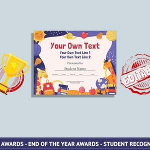 Editable Funny Classroom Awards, End of the Year Classroom Awards ...