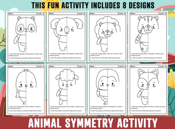 Animal Symmetry Worksheets