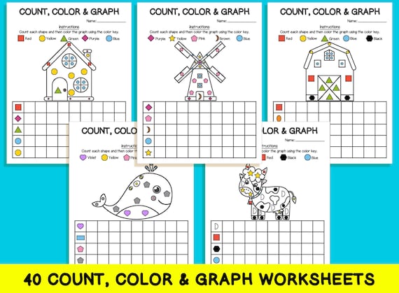 Hojas De Trabajo De Matemáticas De Primer Grado Con Gráficos Hoja De