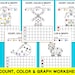 40 Count, Color & Graph Worksheets, Count and Graph Shapes Worksheets ...