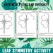 Leaf Symmetry Worksheet, Leaves Theme Lines of Symmetry Activity, 24 ...