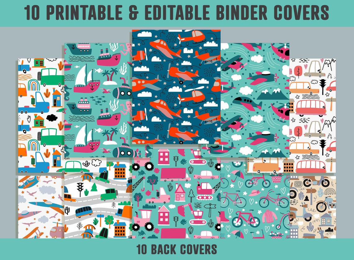 Vehicle Binder Template 10 Printable & Editable Binder - Etsy
