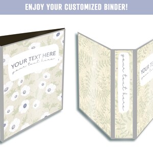 Powerpoint Binder Covers, 10 Printable/editable Floral Pattern ...