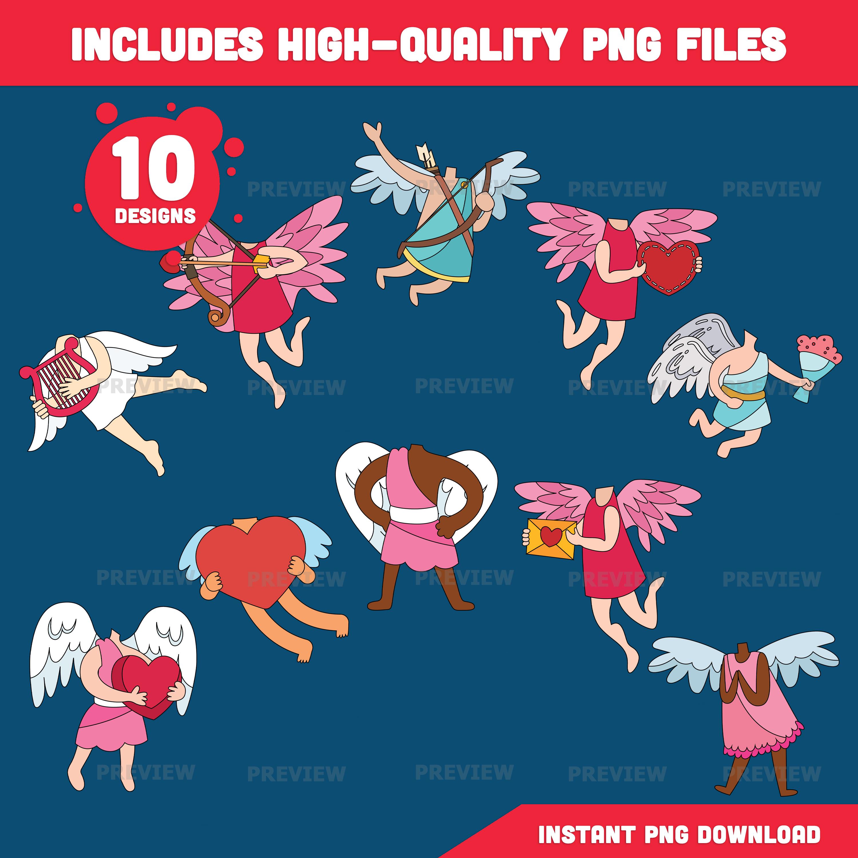 Valentine Cupid Body Templates – Add Your Own Face Crafts, Valentine ...