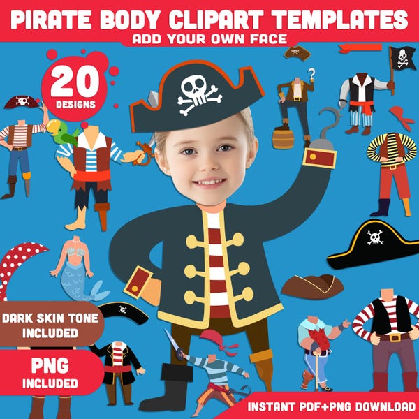 Pirate Photo Cutouts - Etsy
