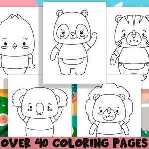 Animal Coloring Pages: 40 Printable Animal Designs for Preschool ...