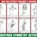 Christmas Symmetry Worksheet, Christmas Theme Lines of Symmetry ...