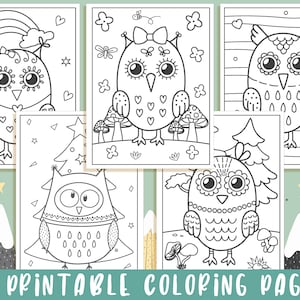 Cute Owl Coloring Pages: 21 Printable Owl Designs for Kids, Boys, Girls ...