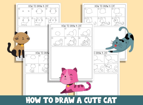 Comment Dessiner Un Chaton Mignon Et Facile