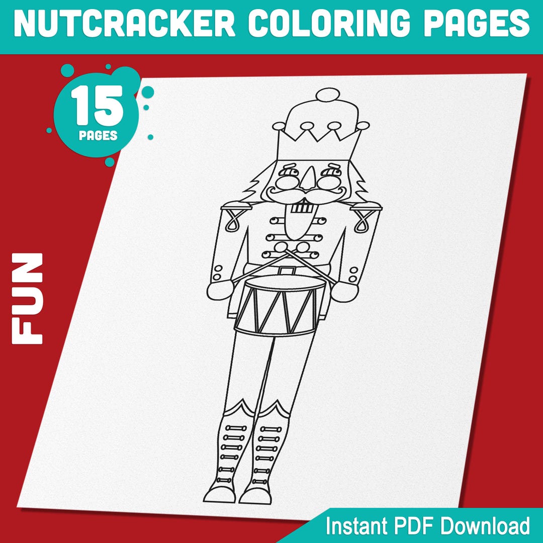15 Fun Nutcracker Coloring Pages for Kids – Easy-to-print Christmas ...