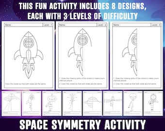 Dinosaur Symmetry Worksheet, Dinosaur Theme Lines of Symmetry Activity ...