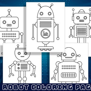Robot Coloring Pages: 25 Fun Coloring Book Designs for Preschool and ...