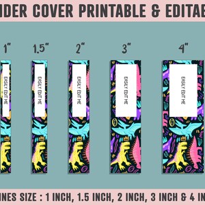 Binder Cover Printable, 10 Covers+spines, Printable, Editable, Teacher ...