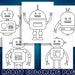 Robot Coloring Pages: 25 Fun Coloring Book Designs for Preschool and ...