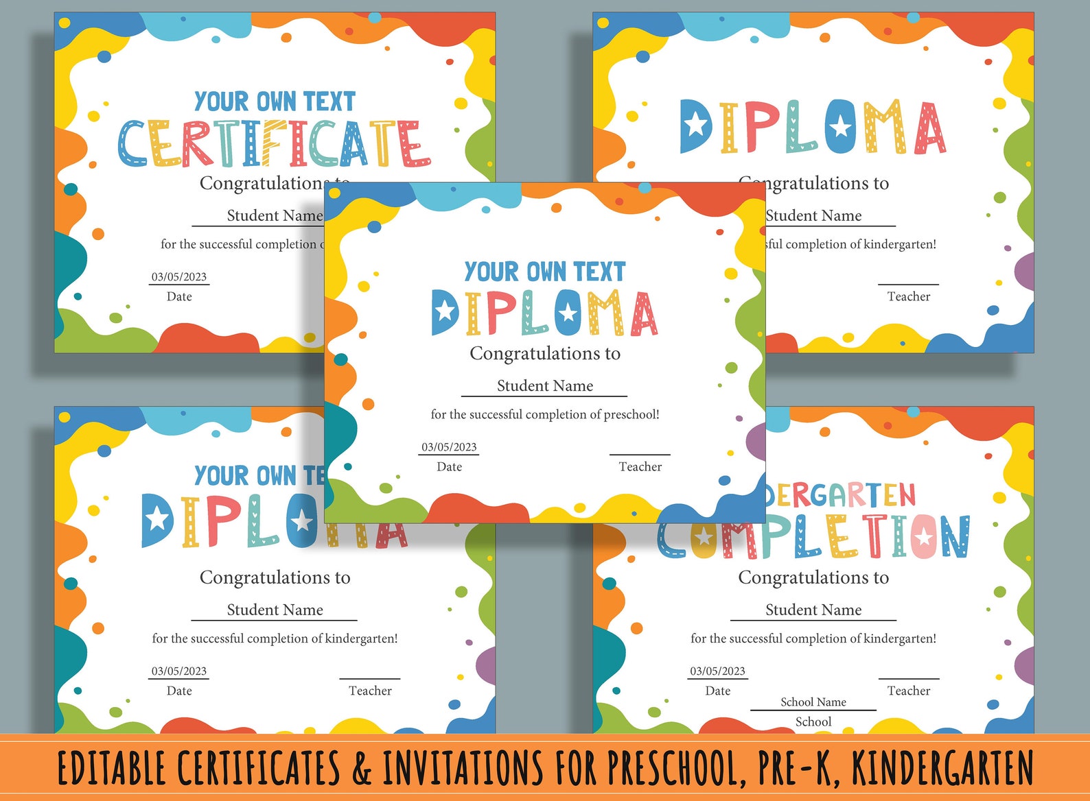 First Steps to Success: Kindergarten & Preschool Diploma, Certificate ...