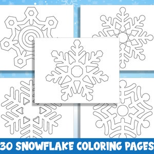 30 Snowflake Coloring Pages for Preschool and Kindergarten – High ...