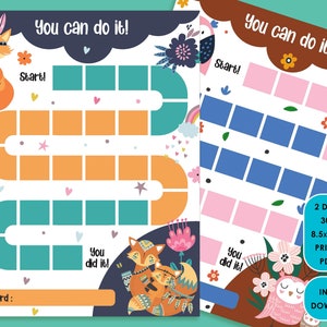 Printable Fox Reward Chart Owl Behavior Chart Girl Chore - Etsy