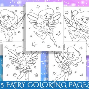 Fairy Coloring Pages: 15 Magical Designs for Preschool and Kindergarten ...