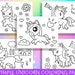Simple Unicorn Coloring Pages: 25 Fun Activity Sheets for Preschool and ...
