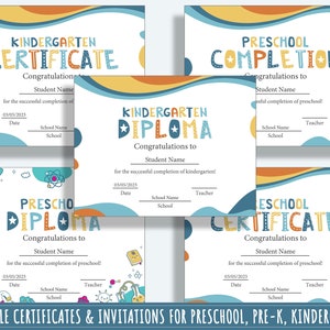 Customizable Modern Diplomas, Certificates, and Invitations for ...