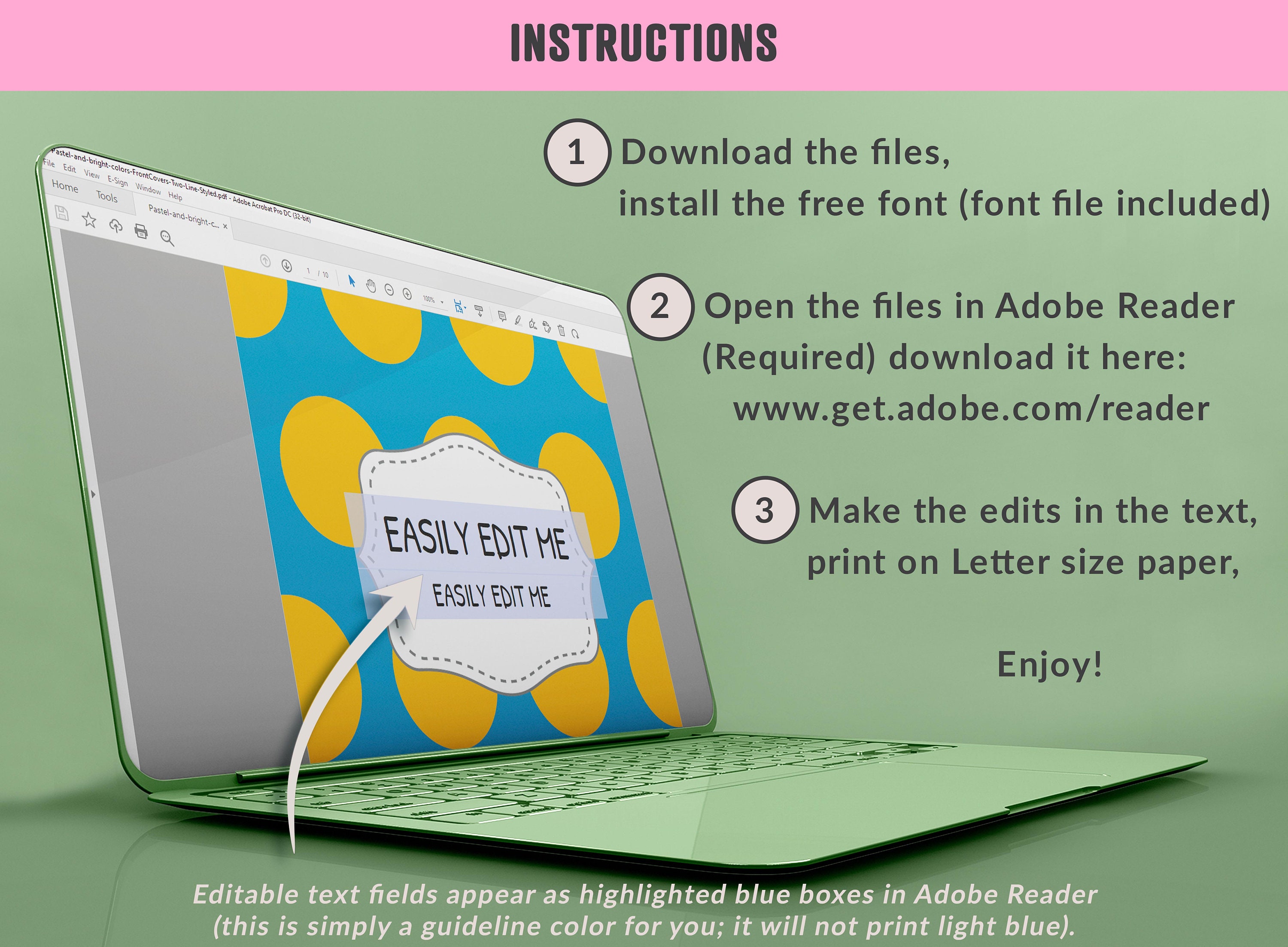 Pastel & Bright Colors Polka Dot Binder Cover 10 - Etsy