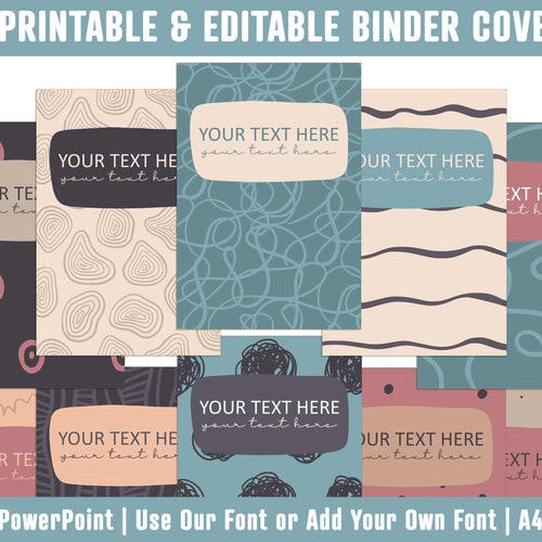Editable Planner Cover 10 Canva Editable Covers for Digital - Etsy
