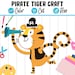 Pirate Tiger Craft for Kids: Color, Cut, and Glue, a Fun Activity for ...