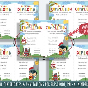 37 Editable Pages of Knight and Dragon-themed Diplomas, Certificates ...