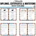 Editable 7th Grade Diplomas, 1st-8th Grade Certificates, and Invitation ...