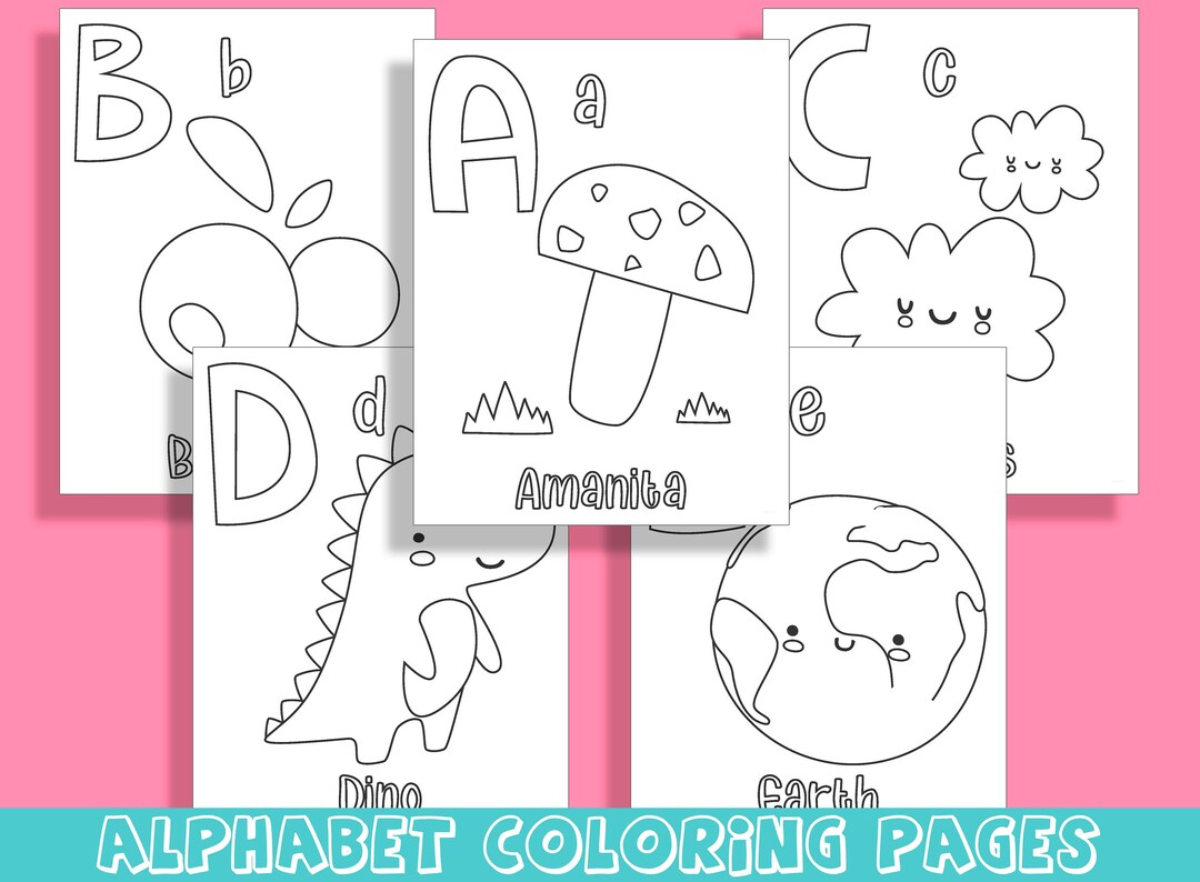 Color the Alphabet: Fun and Educational Coloring Pages for Kids, Upper ...