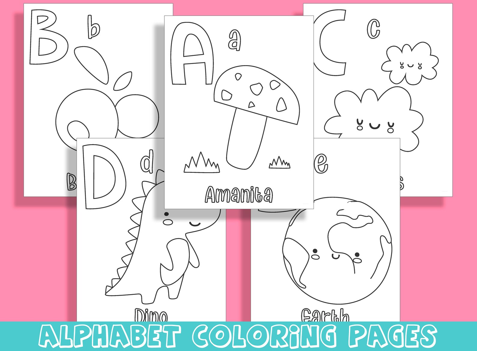 Color the Alphabet: Fun and Educational Coloring Pages for Kids, Upper ...