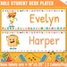Student Desk Plates, 30 Printable/editable Funny Food & Drink Classroom ...
