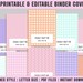 Planner Cover Printable, 10 Printable & Editable Binder Covers+spines ...