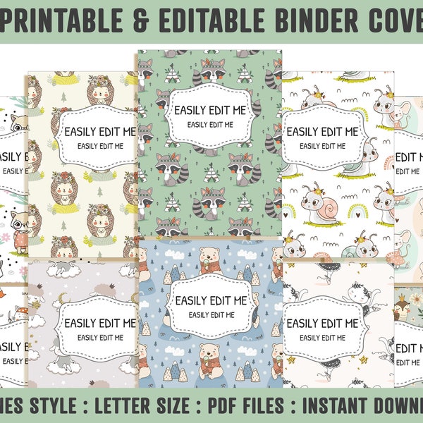 Printable Planner Cover - Etsy
