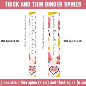 Powerpoint Binder Covers, 10 Printable/editable Fruit Binder Covers ...