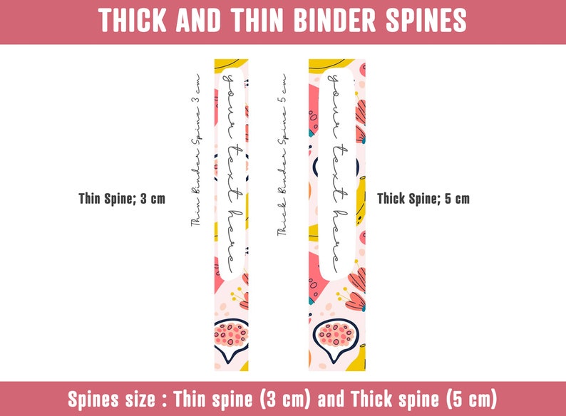 Powerpoint Binder Covers, 10 Printable/editable Fruit Binder Covers ...