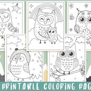 Cute Owl Coloring Pages: 21 Printable Owl Designs for Kids, Boys, Girls ...