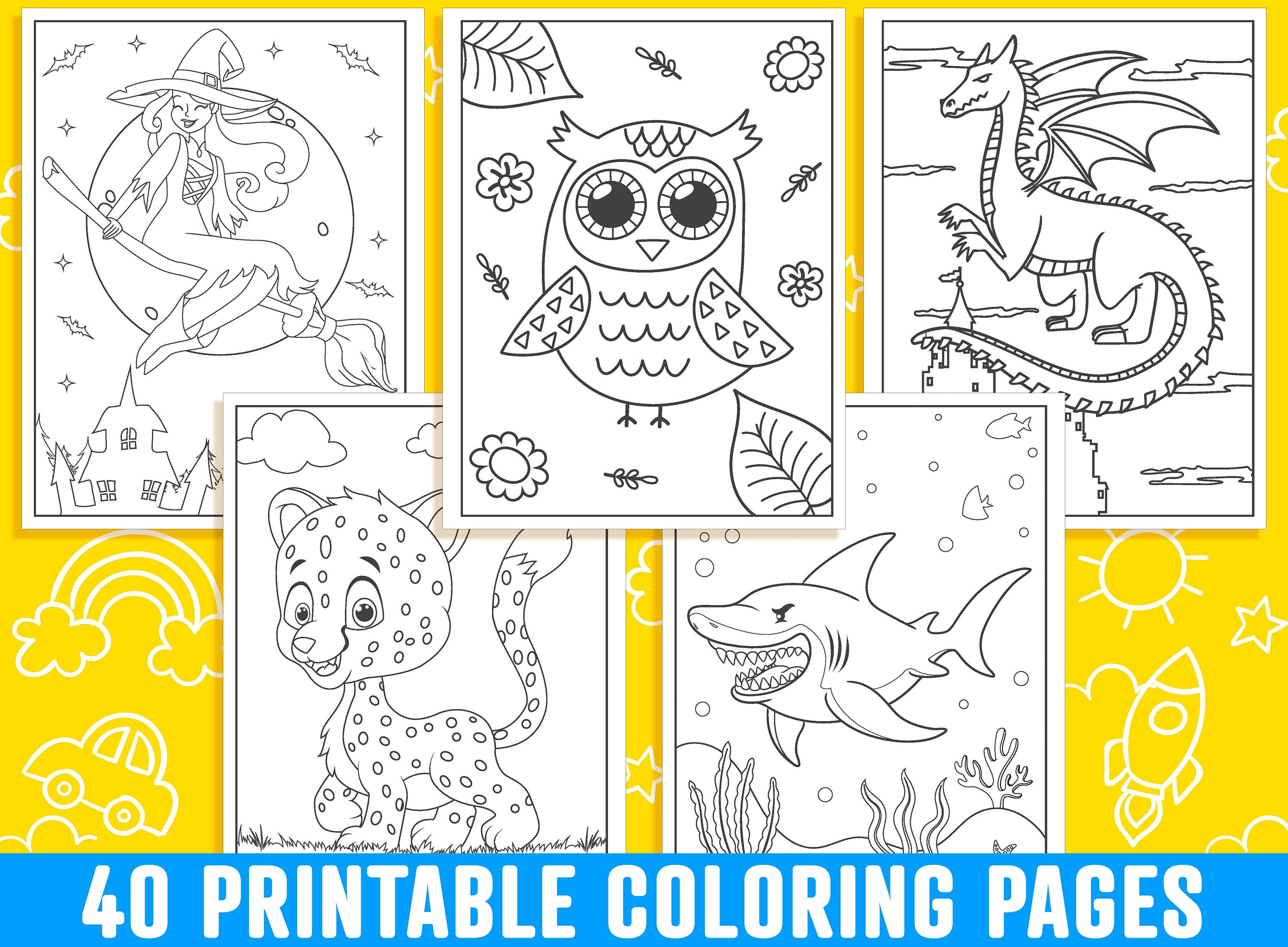 Divertenti Pagine Da Colorare Per Bambini Da Stampare Disegni Da