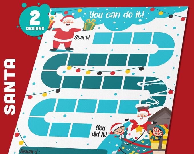 Christmas Reward Chart for Kids Daily Routine Chart Kids Chore Chart ...