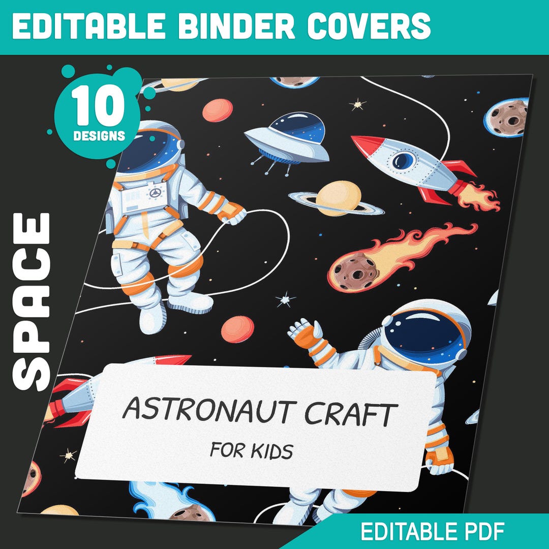 Binder Cover Boys, 10 Printable & Editable Binder Covers+spines, Binder ...
