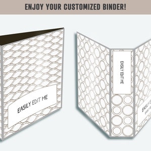 Binder Cover Page, 10 Printable & Editable Binder Coversspines, Binder ...