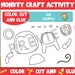 Cute Monkey Craft Activity - Color, Cut, and Glue for Prek to 2nd Grade ...