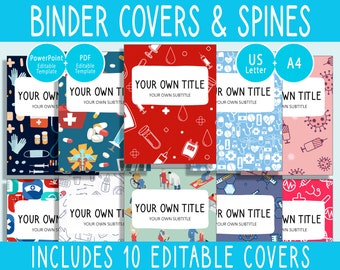 10 Editable Vehicle Binder Covers, Includes 1, 1.5, 2 Spines, Available ...