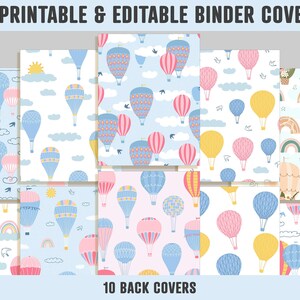 Printable Binder Cover, 10 Covers+spines, Binder Cover Printable ...