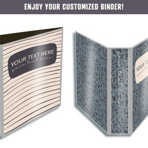 Powerpoint Binder Covers, 10 Printable/editable Abstract Binder Covers ...