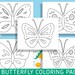 Butterfly Coloring Pages: 25 Simple Designs for Kindergarten ...