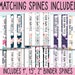 10 Editable Cute Flower Binder Covers, Includes 1", 1.5", 2" Spines ...